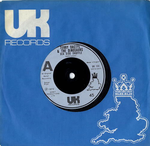 Terry Dactyl And The Dinosaurs Sea Side Shuffle UK 7" vinyl single (7 ...