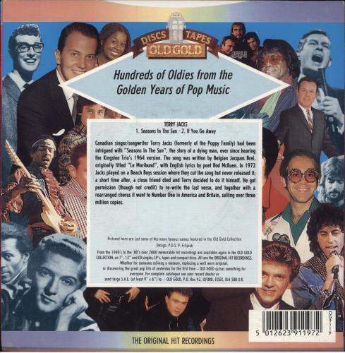 Terry Jacks Seasons In The Sun UK 7" vinyl single (7 inch record / 45 ...
