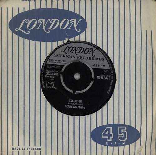 Terry Stafford Suspicion UK 7" vinyl single (7 inch record / 45) (571182)