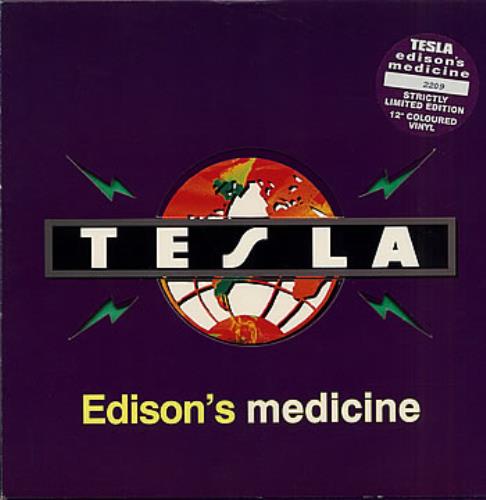 Tesla Edison's Medicine - Green vinyl UK 12" vinyl single (12 inch ...