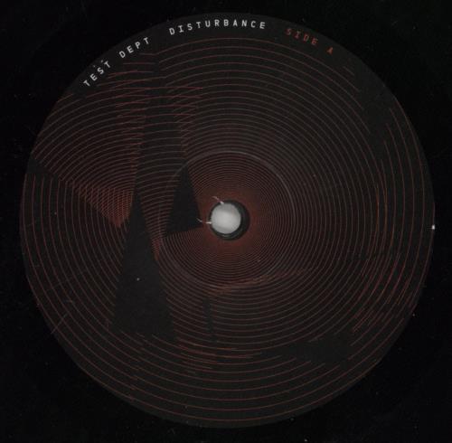 Test Department Disturbance UK vinyl LP album (LP record) (861010)