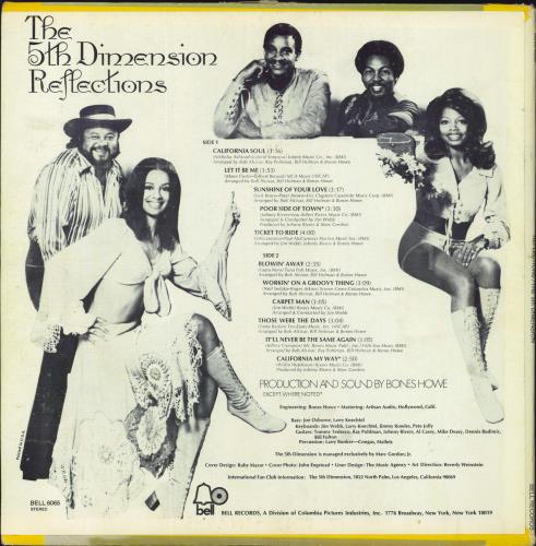 The 5th Dimension Reflections US vinyl LP album (LP record) (800480)