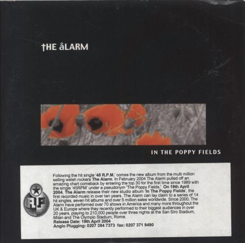 The Alarm In The Poppyfields UK Promo CD album (CDLP) (284975)