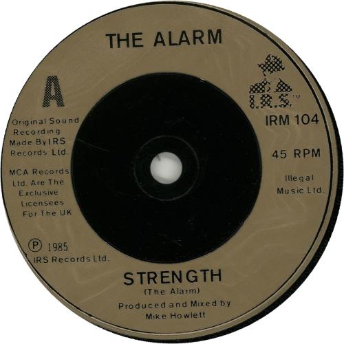 The Alarm Strength UK 7" vinyl single (7 inch record / 45) (655062)