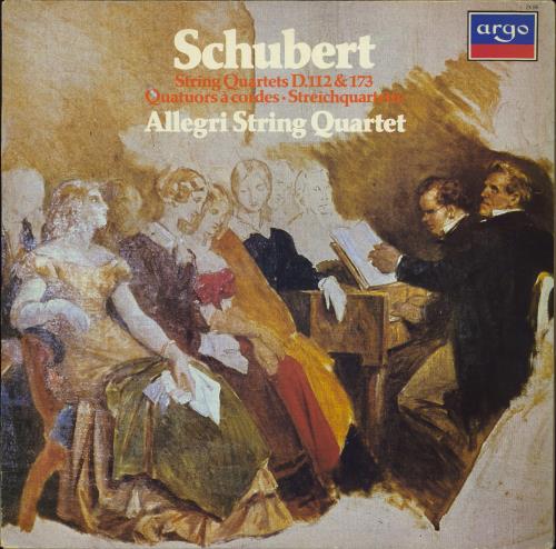 The Allegri String Quartet Schubert: String Quartets D.112 & 173 UK vinyl LP album (LP record ...