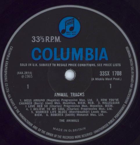 The Animals Animal Tracks - 1st - EX UK vinyl LP album (LP record) (809644)