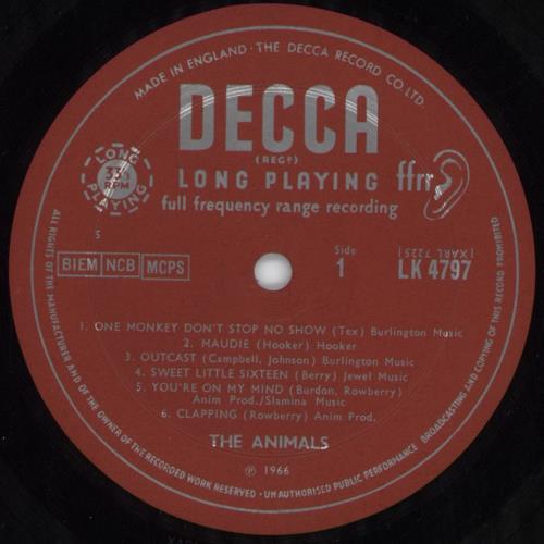 The Animals Animalisms UK vinyl LP album (LP record) (450644)