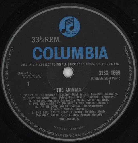 The Animals The Animals - 1st - EX UK vinyl LP album (LP record) (516260)