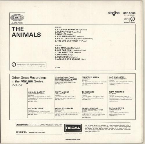The Animals The Animals - Laminated Sleeve UK vinyl LP album (LP record ...