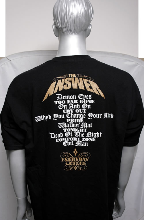 The Answer Everyday Demons - Black XL UK t-shirt (571761)