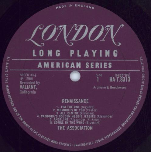 The Association Renaissance - 1st UK vinyl LP album (LP record) (781811)