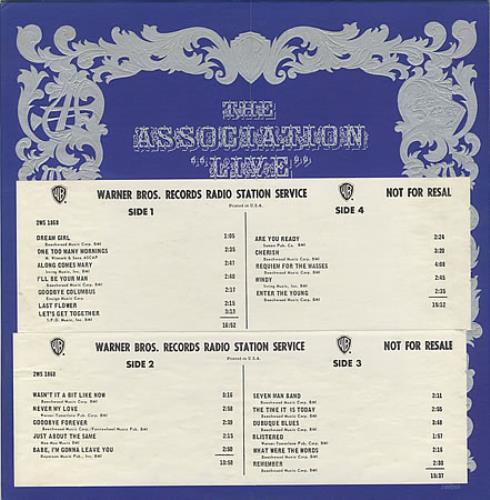 The Association The Association Live US Promo 2-LP vinyl record set ...