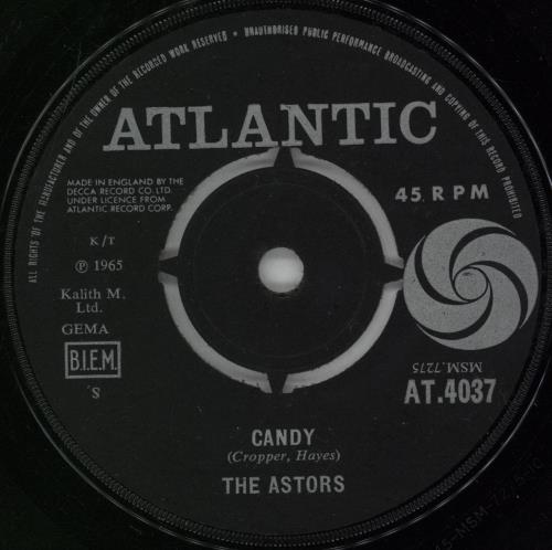 The Astors Candy UK 7" vinyl single (7 inch record / 45) (753140)