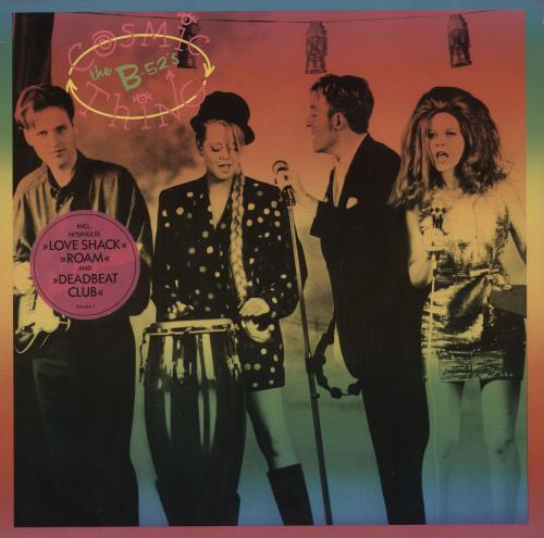 The B-52's Cosmic Thing - Stickered sleeve - EX UK vinyl LP album (LP record) (790164)