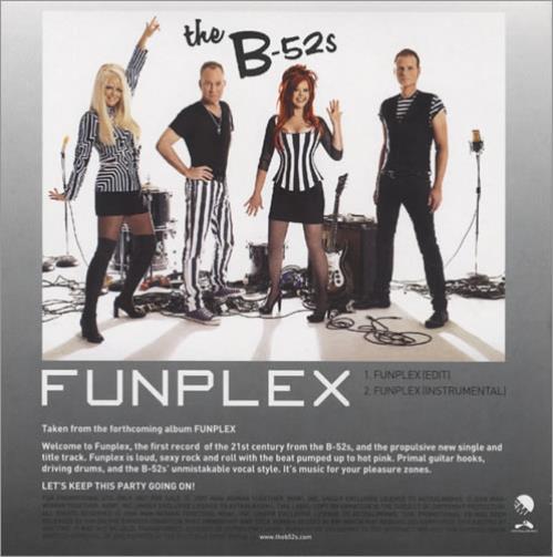 The B-52's Funplex UK Promo CD single (CD5 / 5") (432858)