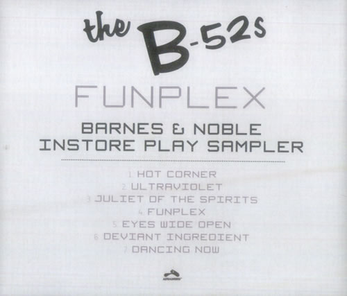The B-52's Funplex US Promo CD-R acetate (545895)