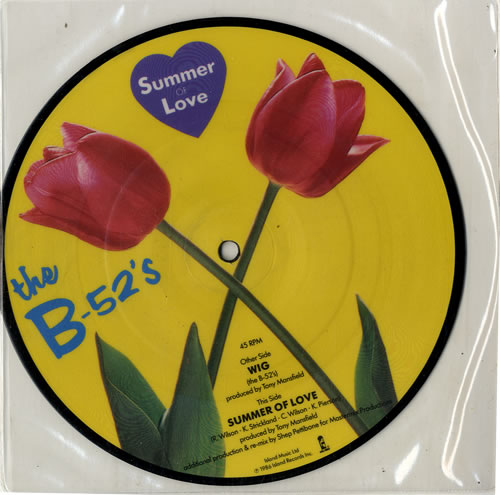 The B-52's Wig UK 7" vinyl picture disc (7 inch picture disc single ...