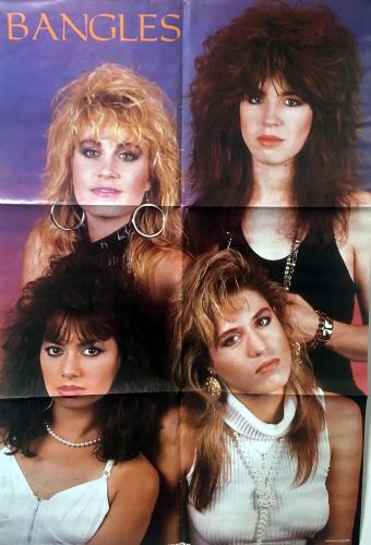 Music & Movie Posters RARE Original Vintage 1986 Bangles Music Poster ...