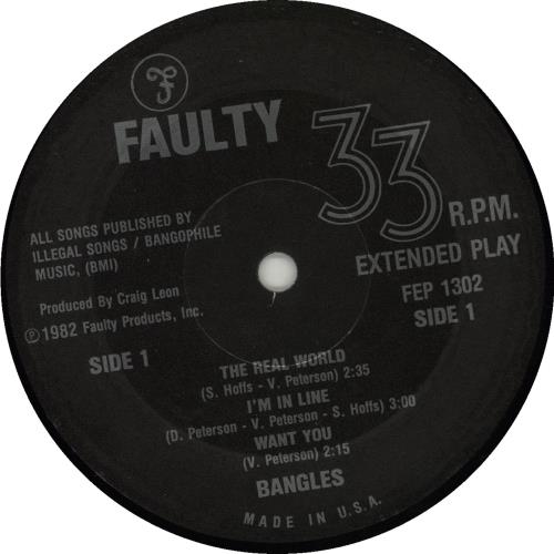 The Bangles Bangles US 12" vinyl single (12 inch record / Maxi-single ...