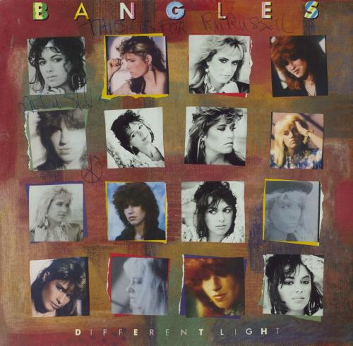 The Bangles Different Light - Autographed by Michael Steele UK vinyl LP ...