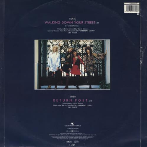 The Bangles Walking Down Your Street UK 12" vinyl single (12 inch ...