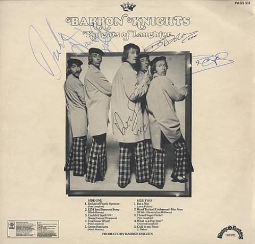 The Barron Knights Knights Of Laughter - Autographed UK vinyl LP album ...