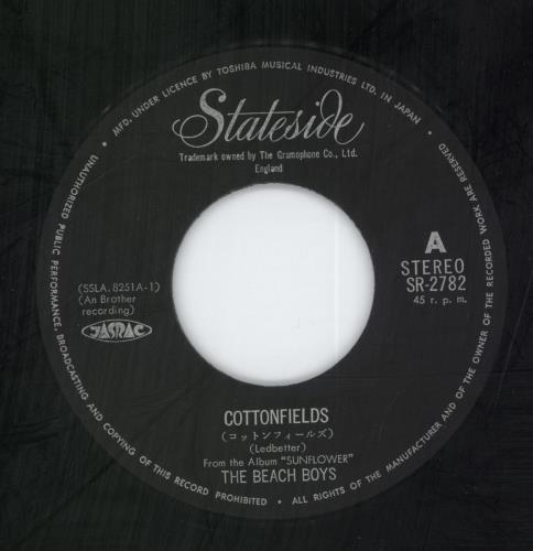 The Beach Boys Cottonfields Japanese 7" vinyl single (7 inch record ...