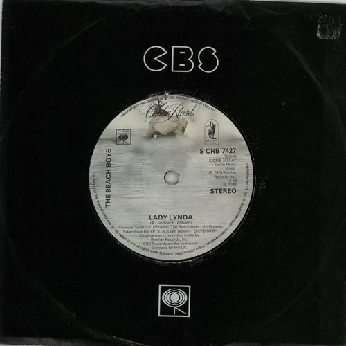 The Beach Boys Lady Lynda UK 7" vinyl single (7 inch record / 45) (562789)