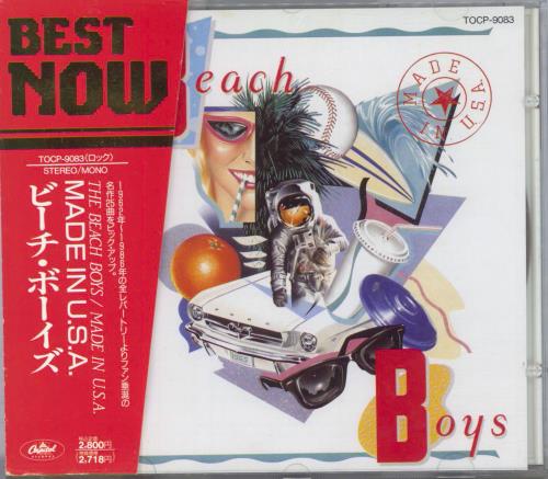 The Beach Boys Made In U.S.A. + Obi Japanese Promo CD album (CDLP) (809827)