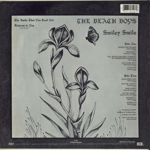 The Beach Boys Smiley Smile US vinyl LP album (LP record) (781923)