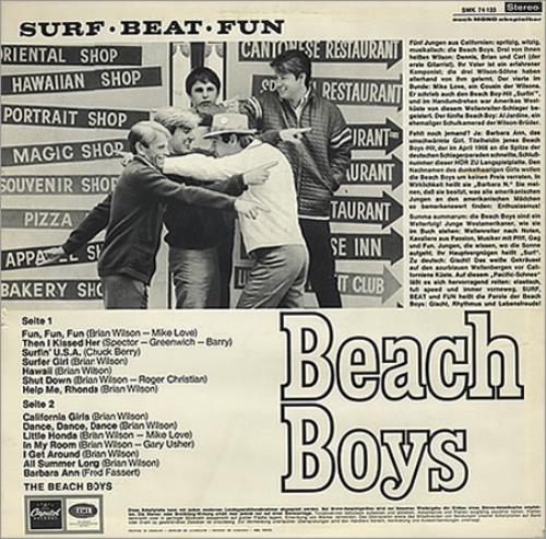 The Beach Boys Surf Beat Fun German vinyl LP album (LP record) (399161)