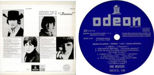 The Beatles ¡Socorro! - Help! Spanish vinyl LP album (LP record) (427542)