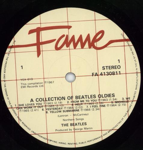 The Beatles A Collection Of Beatles Oldies - EX UK vinyl LP album (LP ...