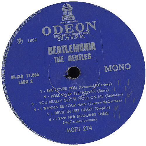 The Beatles Beatlemania - 2nd Brazilian vinyl LP album (LP record) (563817)