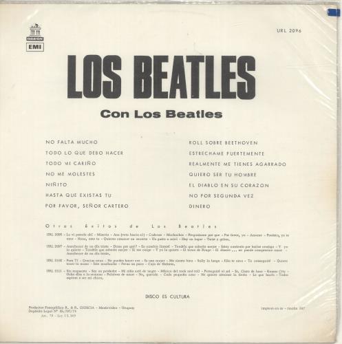 The Beatles Con Los Beatles Uruguay vinyl LP album (LP record) (241946)