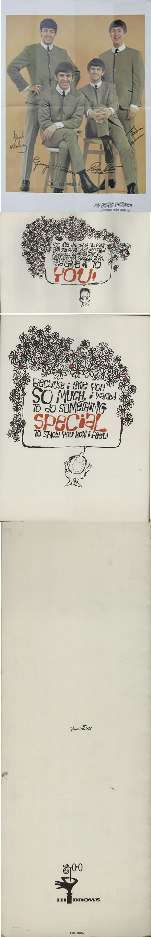 The Beatles Fold Out Birthday Card UK memorabilia (523062) HBB3000A