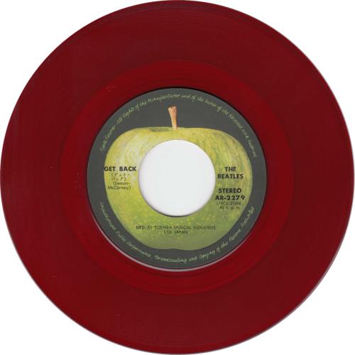 The Beatles Get Back - 1st - Red Japanese 7" vinyl single (7 inch ...