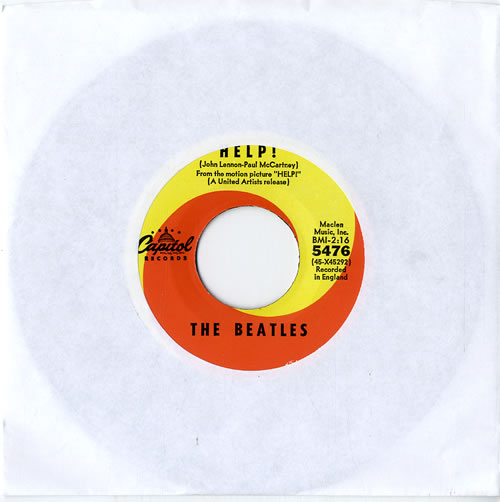The Beatles Help! - 1st US 7" vinyl single (7 inch record / 45) (592521)