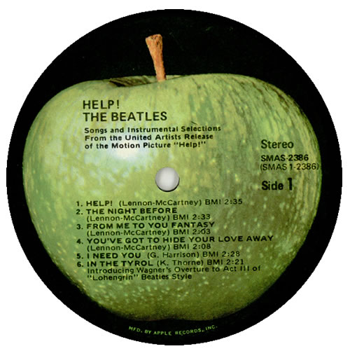 The Beatles Help! - Apple US vinyl LP album (LP record) (212098)