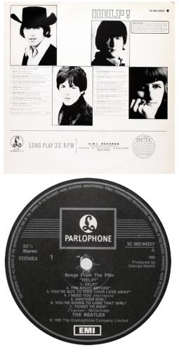 The Beatles Help! - Shell cover Swedish vinyl LP album (LP record) (266436)