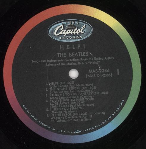 The Beatles Help! - 1st US vinyl LP album (LP record) (266335)
