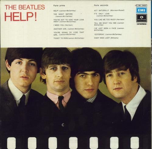 The Beatles Help Italian vinyl LP album (LP record) (346967)