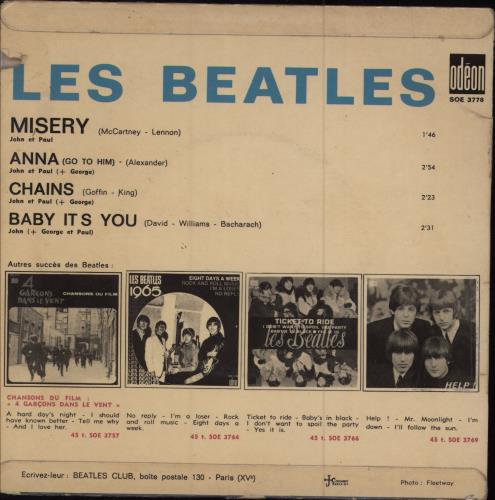 The Beatles Les Beatles - 1st French 7" vinyl single (7 inch record ...