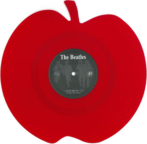The Beatles Love Me Do - Red UK shaped picture disc (picture disc vinyl ...