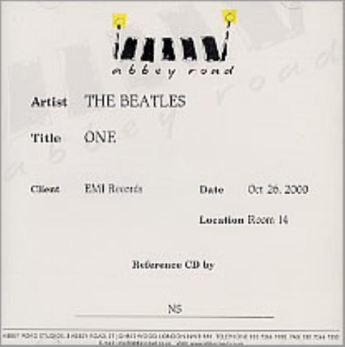 The Beatles One UK Promo CD album (CDLP) (204007)