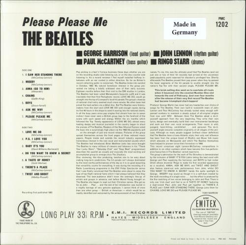 The Beatles Please Please Me - 180 Gram - Sealed UK vinyl LP album (LP ...