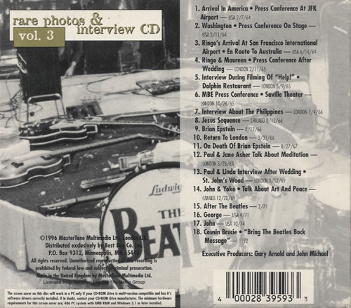The Beatles Rare Photos & Interview CD Vol 2 UK CD album (CDLP) (141620)