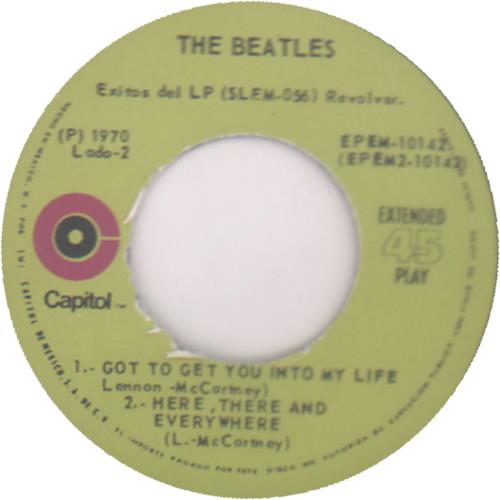 The Beatles Revolver EP - Green Label Mexican 7" vinyl single (7 inch ...