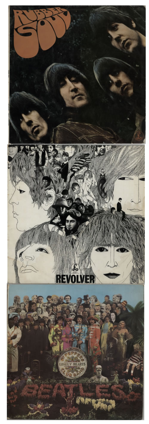 The Beatles Rubber Soul, Revolver & Sgt. Pepper's - Wrecked But Rare ...