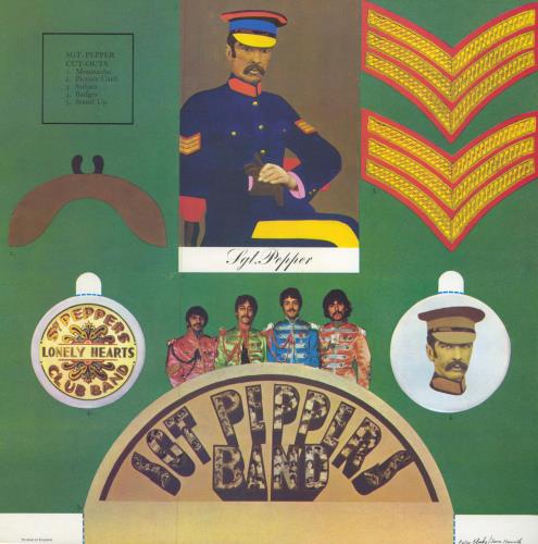 The Beatles Sgt. Pepper's - 1st - Complete UK vinyl LP album (LP record ...